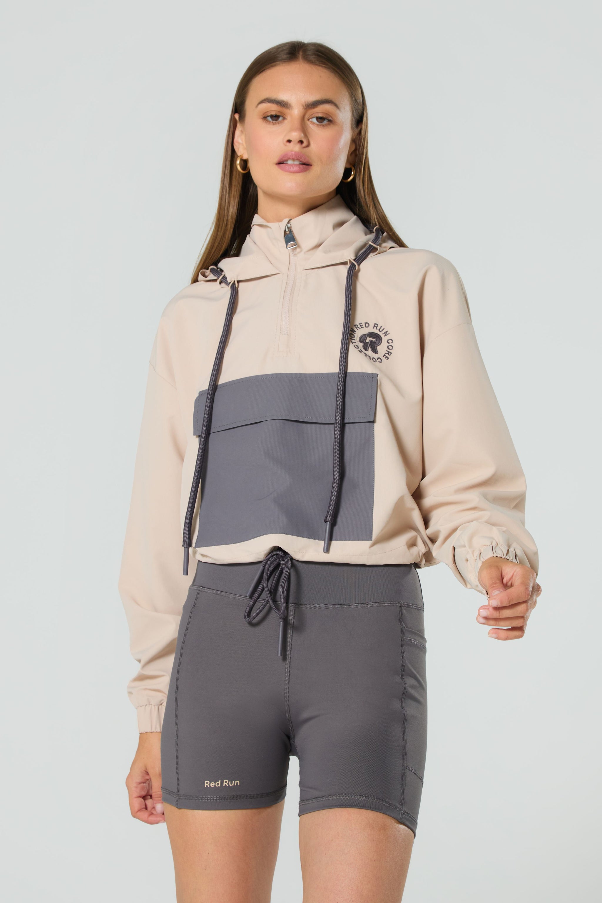 Cropped Windbreaker - Core Sand Storm