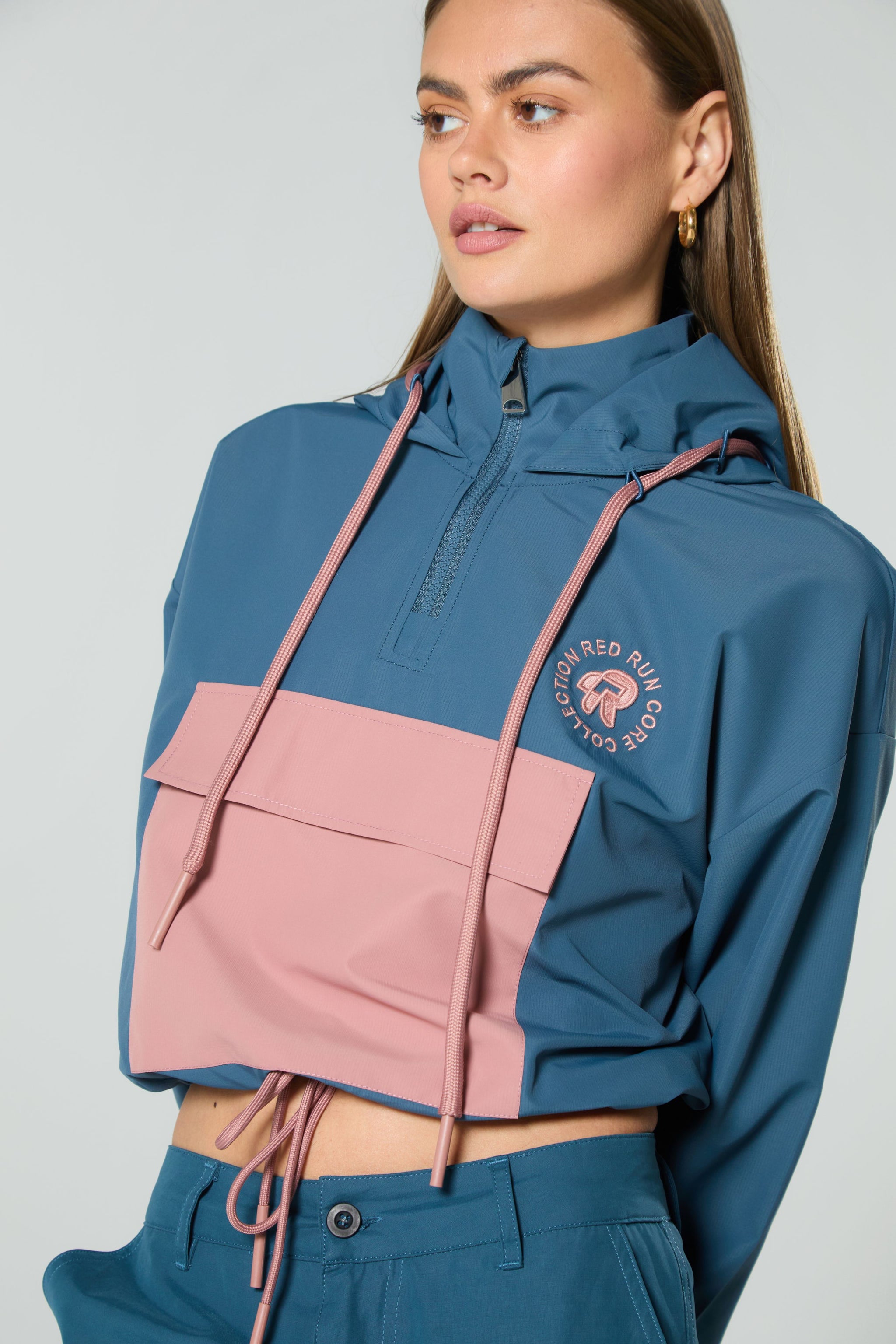 Cropped Windbreaker - Core Midnight